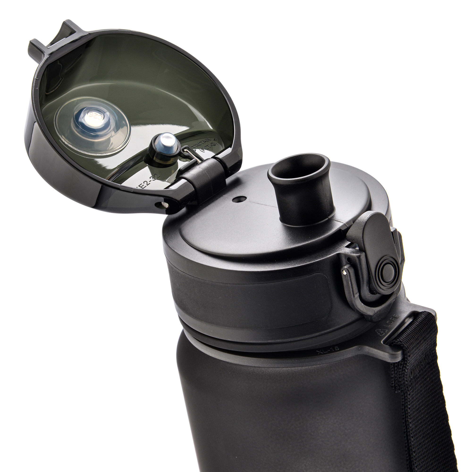 Meteor sports water bottle 500 ml black/white 0.5 l \ Black || White ...