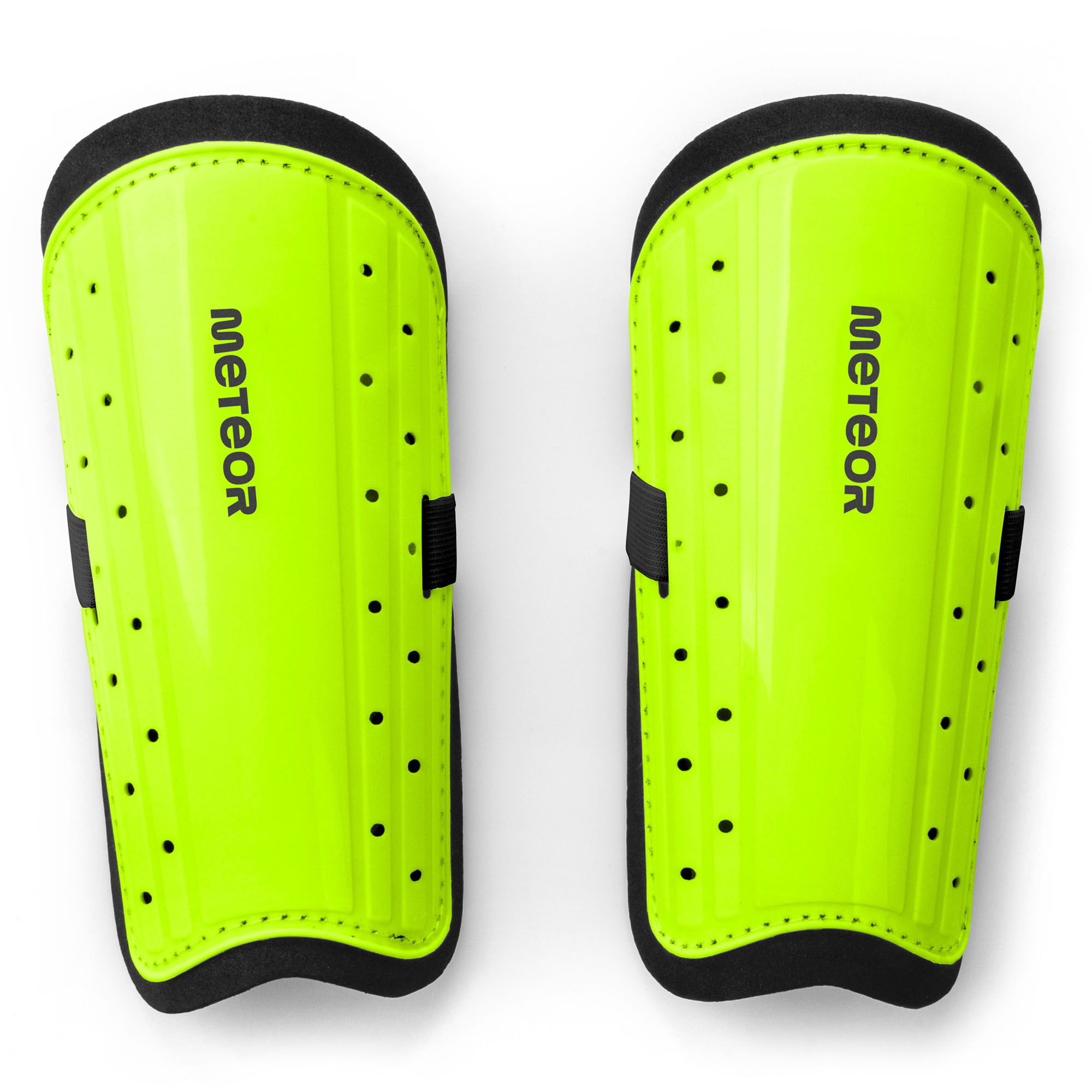 SOCCER SHIN GUARD METEOR M neon green M \ Neon green | SPORTS ...