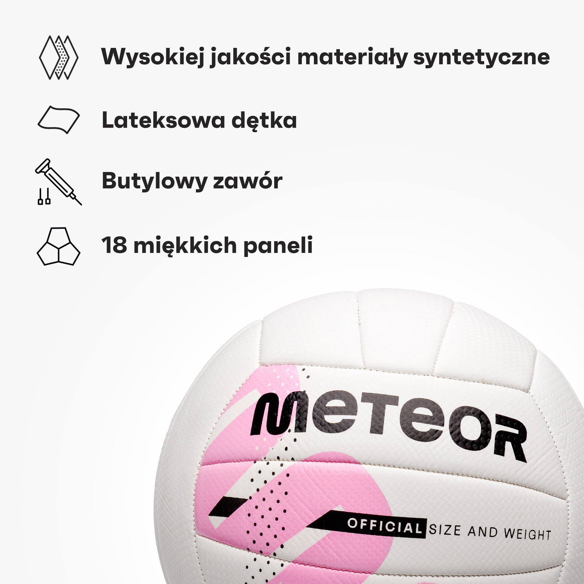 The Meteor Volleyball pink Pink | SPORTS \ VOLLEYBALL \ Volleyballs ...